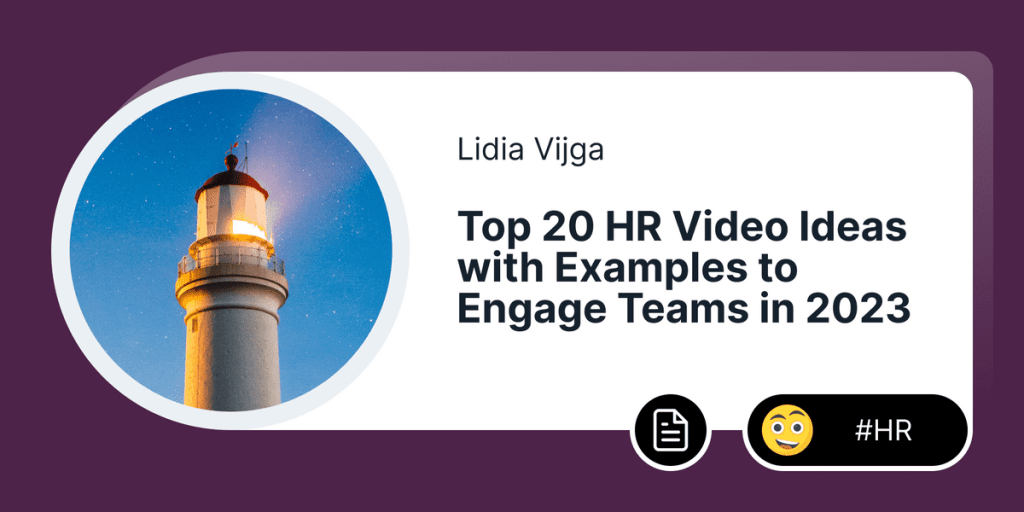 Top 20 HR Video Ideas with Examples to Engage Teams in 2023